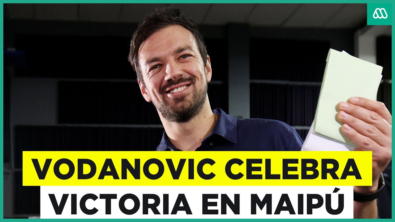 Tomás Vodanovic celebra su victoria en Maipú - YouTube