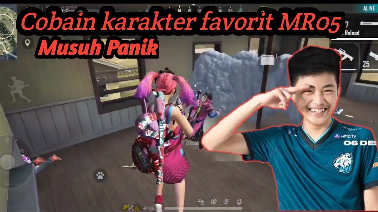 COBAIN KARAKTER FAVORIT EVOS•MR05‼️ MUSUH AUTO PANIK‼️ FREE FIRE GARENA ...