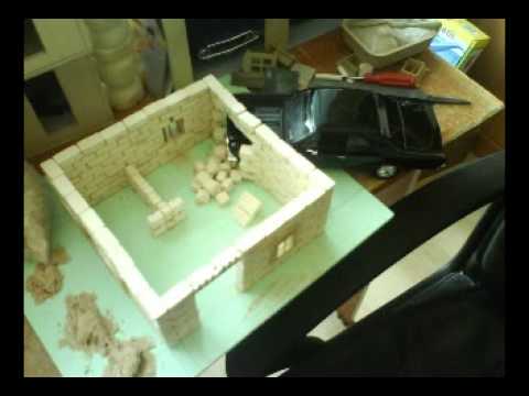 Building diorama 1/24 - YouTube