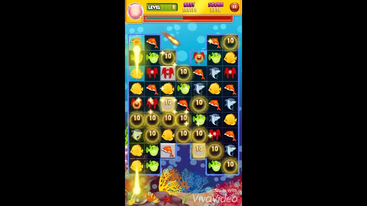 Underwater Battle VIDEO- Match 3 ocean game. - YouTube