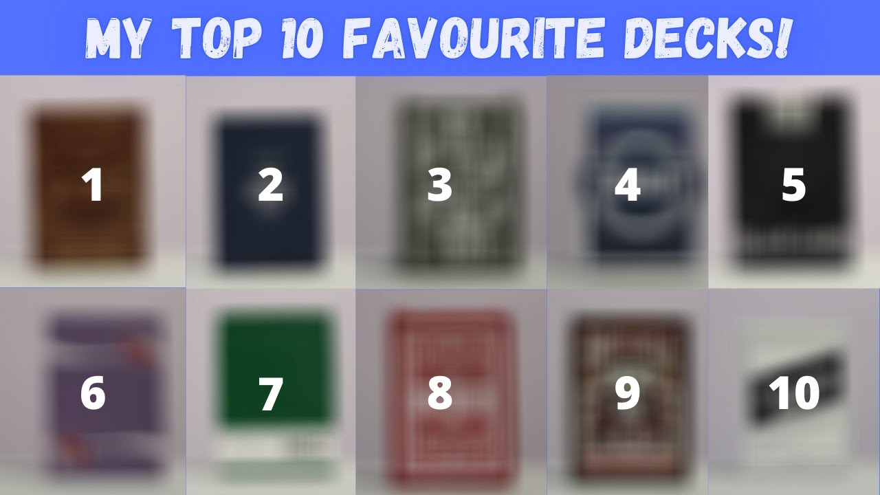 My TOP 10 DECKS (2020) - YouTube