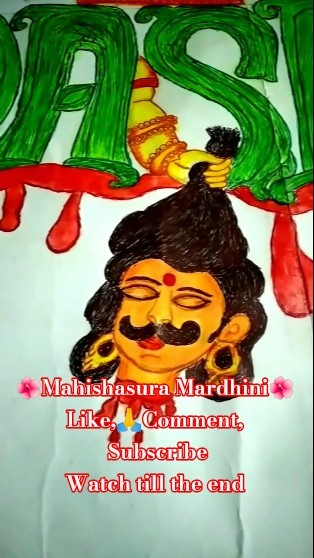🎉Dussehra @Dasara @Durga Puja @ଦଶହରା🙏#Drawing #Shorts #Srihari drawing ...