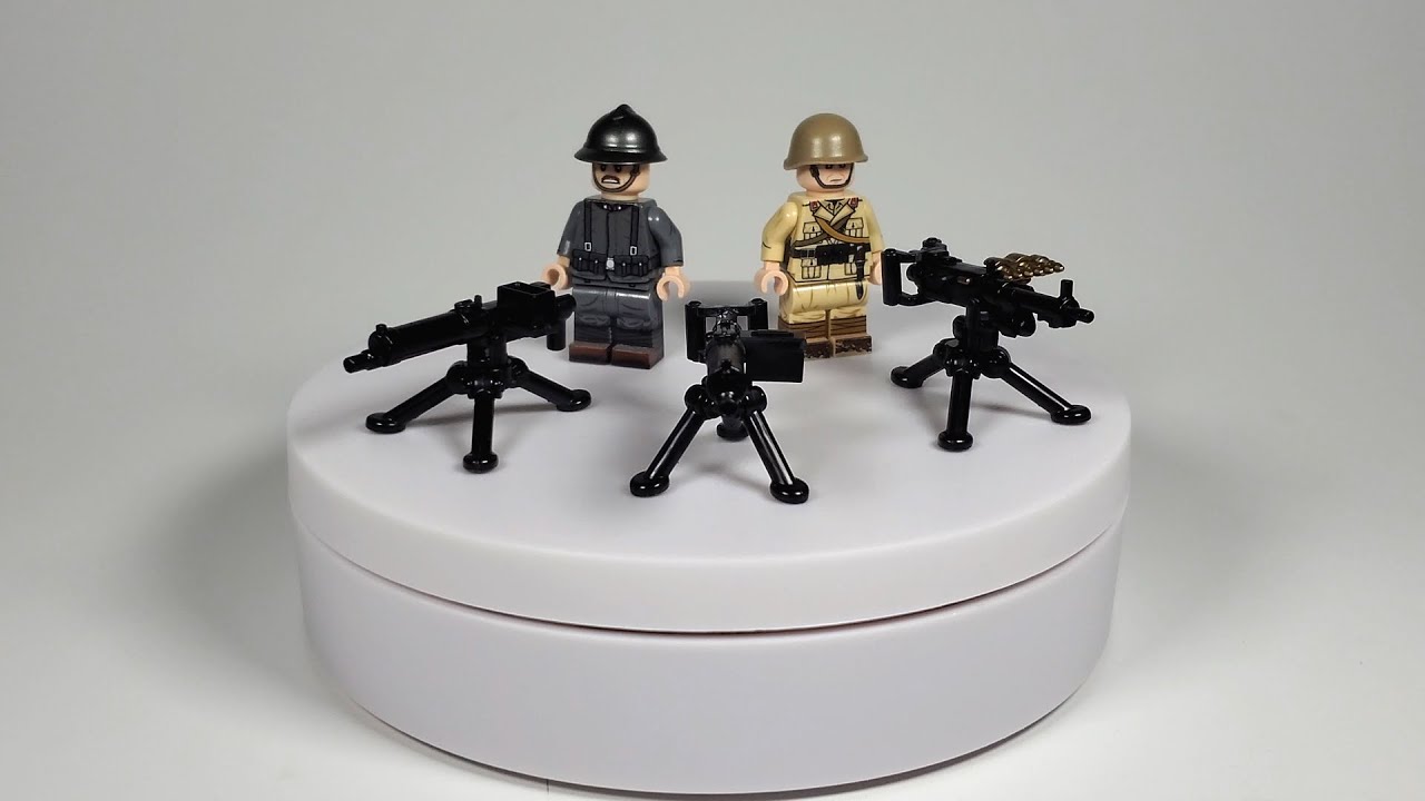 Custom Brickarms Italian Machine Guns (WW1, WW2) - YouTube
