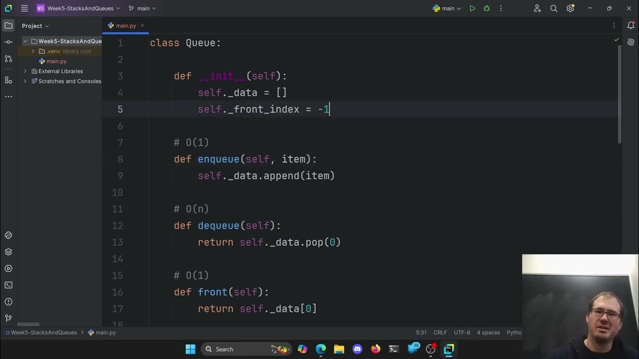 CIS 2001 - CS 2 for Data Scientists ( Python ) - Winter 2025 - Stacks and Queues - YouTube
