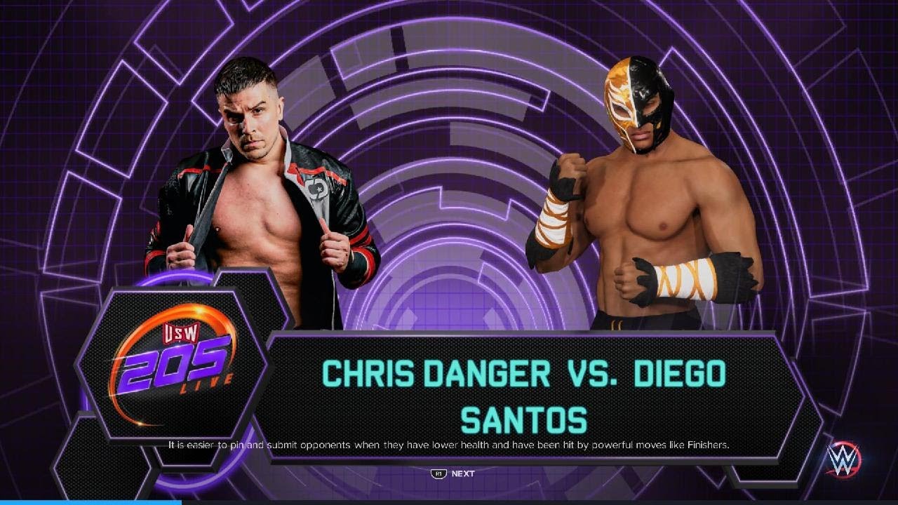 Chris Danger Vs Diego Santos(205 Live) - YouTube