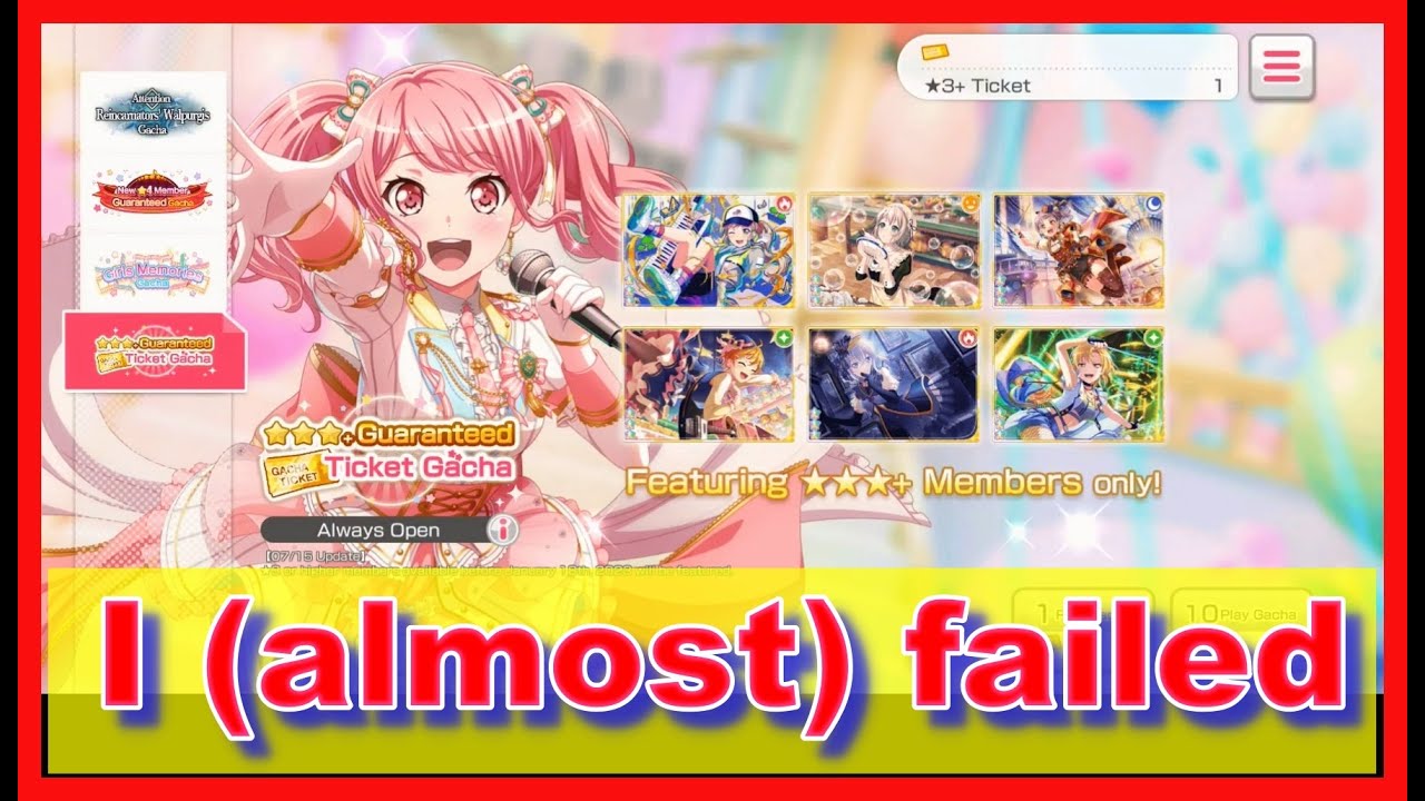 BangDream! [EN] (Bandori) –"Golden Ticket" Gacha (July/2023) - YouTube