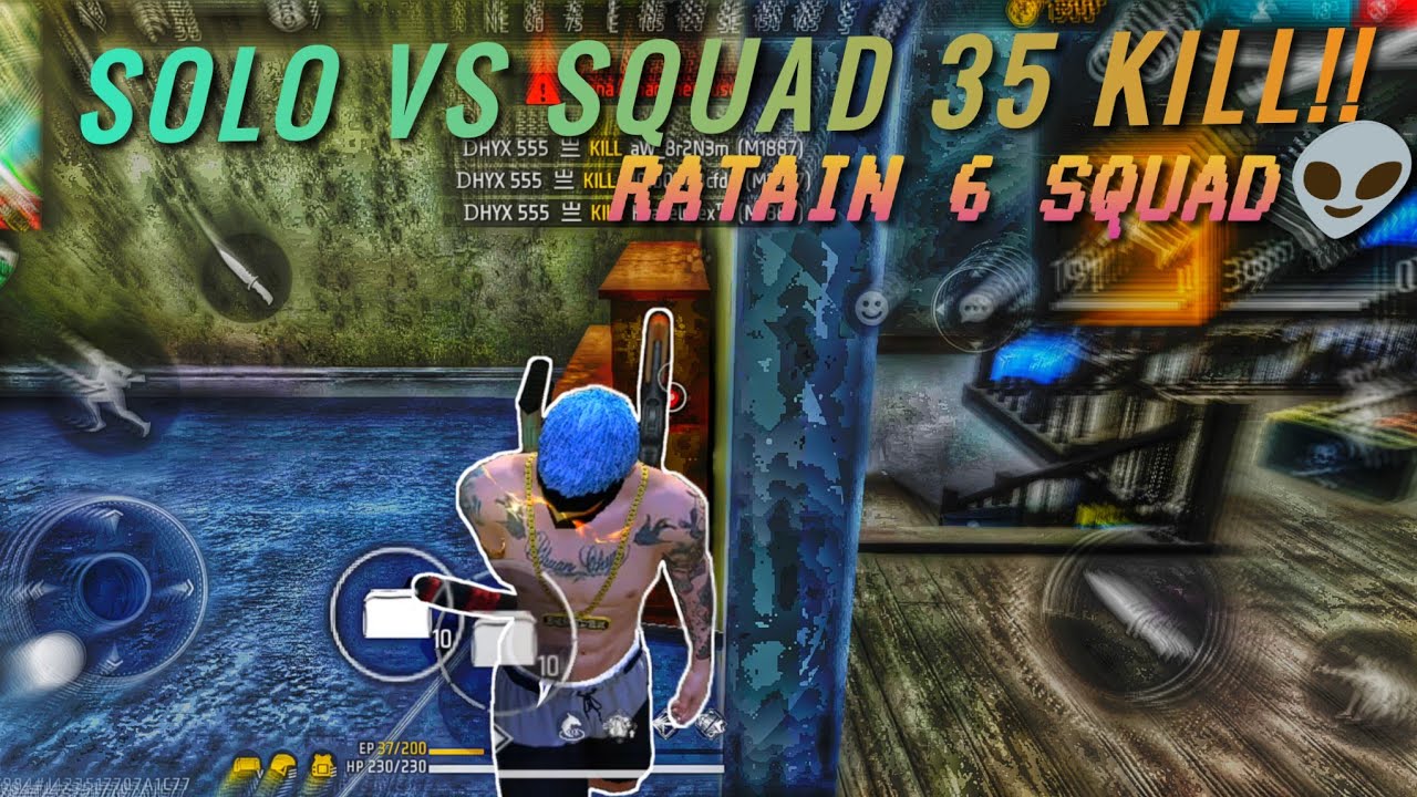 RATAIN 6 SQUAD PAKE SET LEGEND GUA!! AUTO 2X BOYAH SOLO VS SQUAD 35 ...