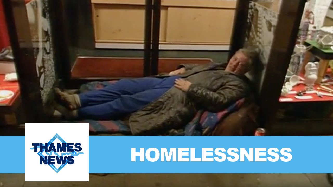 Homelessness - Waterloo's cardboard city | TN-90-146-024 | Thames News ...