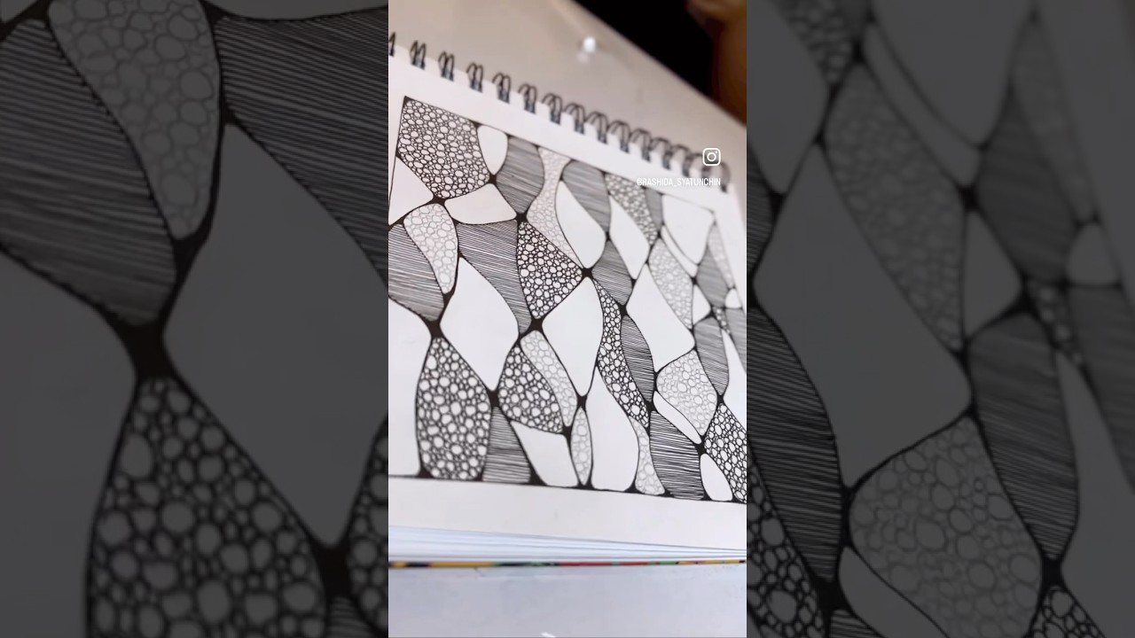 Stop! Relax and watch how to draw an anti-stress picture. 멈춰! 편하게 쉬면서 ...