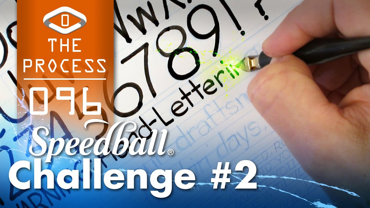SPEEDBALL CHALLENGE #2: Style B Lettering Kit - YouTube