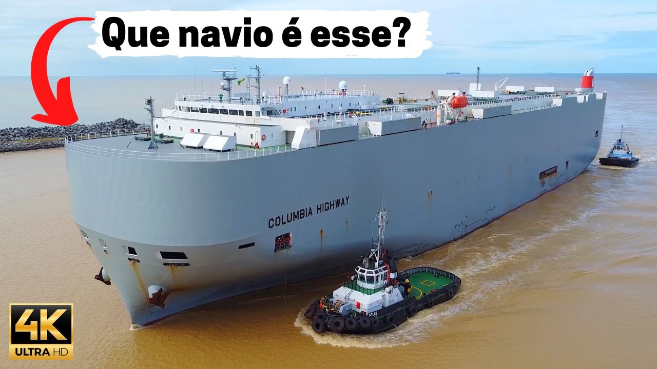 Navio Cargueiro chegando no Porto de Itajaí - COLUMBIA HIGHWAY - YouTube