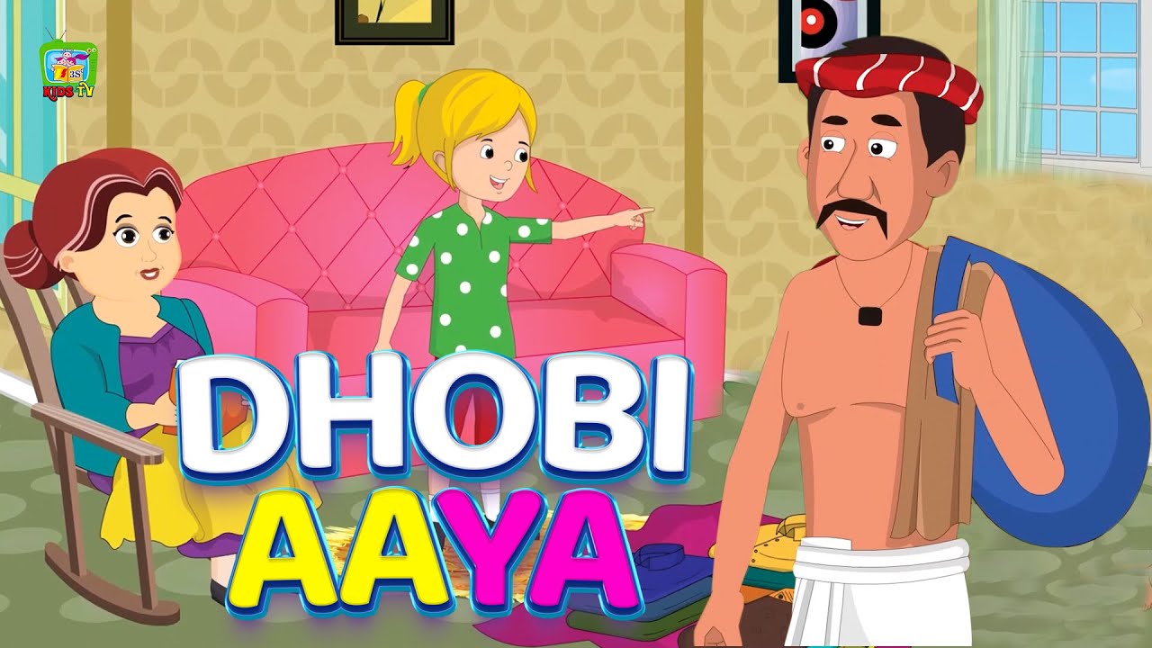 Dhobi Aaya | Hindi Poem for Kids | Kids Rhyme | Nursery rhyme for kids ...