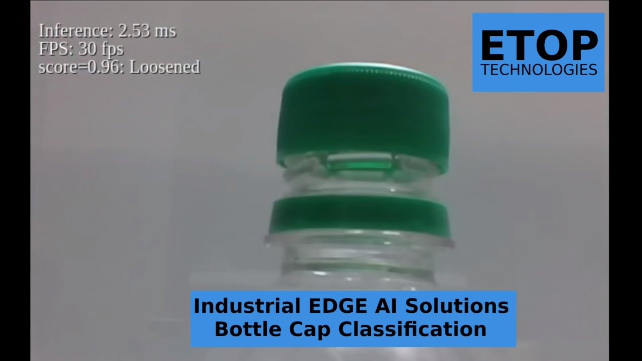 EDGE AI powered Bottle Cap Classifier - YouTube