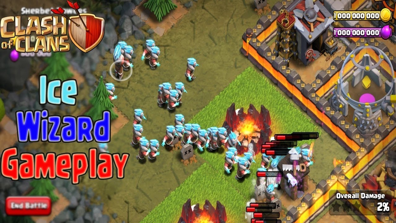 ICE WIZARD | COC ATTACK STRATEGY | ICE WIZARDS + GIANTS + PEKKA | - YouTube