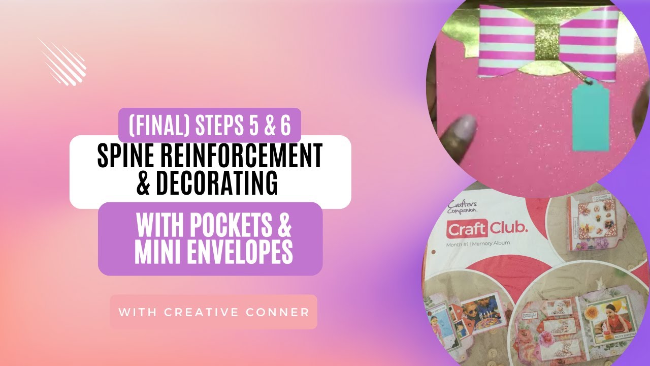 Steps 5 & 6| How to| Spine Reinforcement and Decorating with Pockets ...