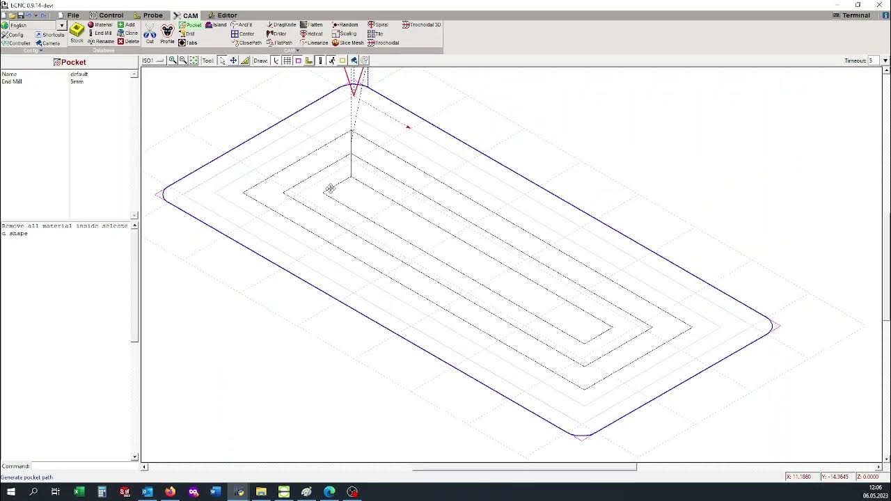 Simple bCNC and LibreCAD Programming Tutorial - YouTube