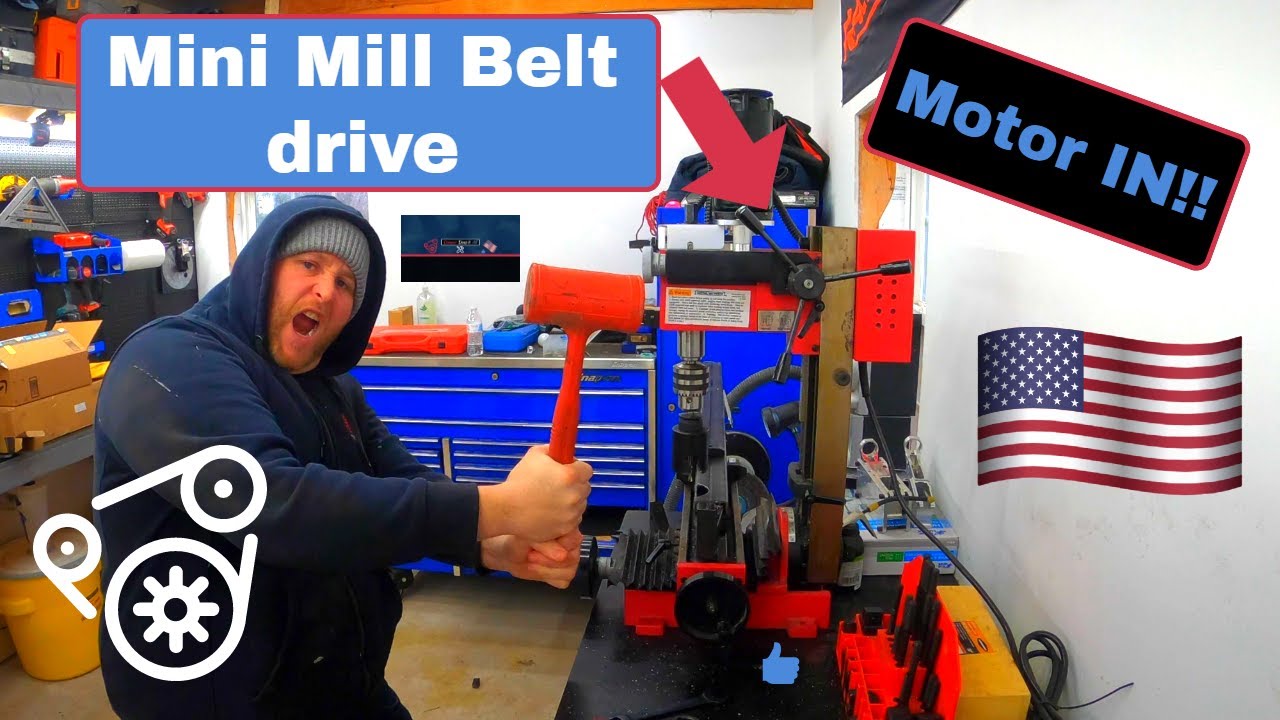 Mini Mill Belt Conversion! Motor Frame In! Motor Staged!! (Part 5 ...