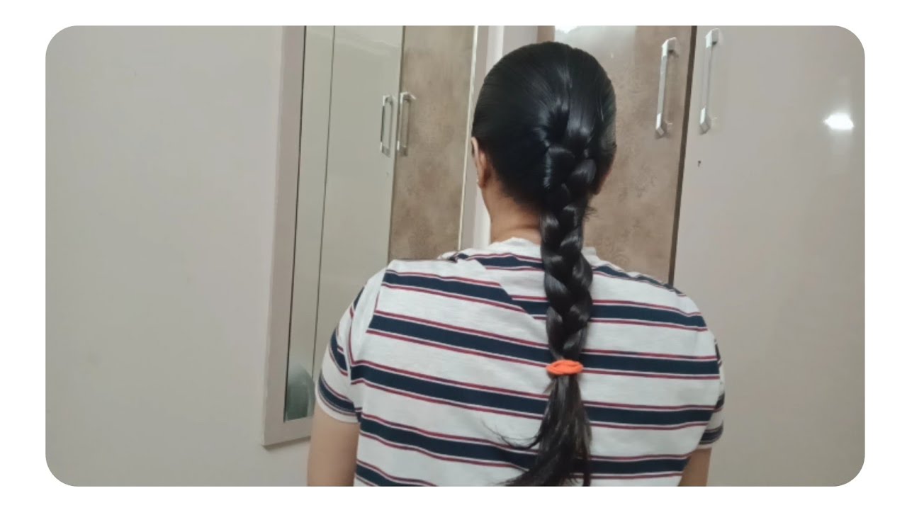 Sleek Oiled Braid in oily hair - YouTube