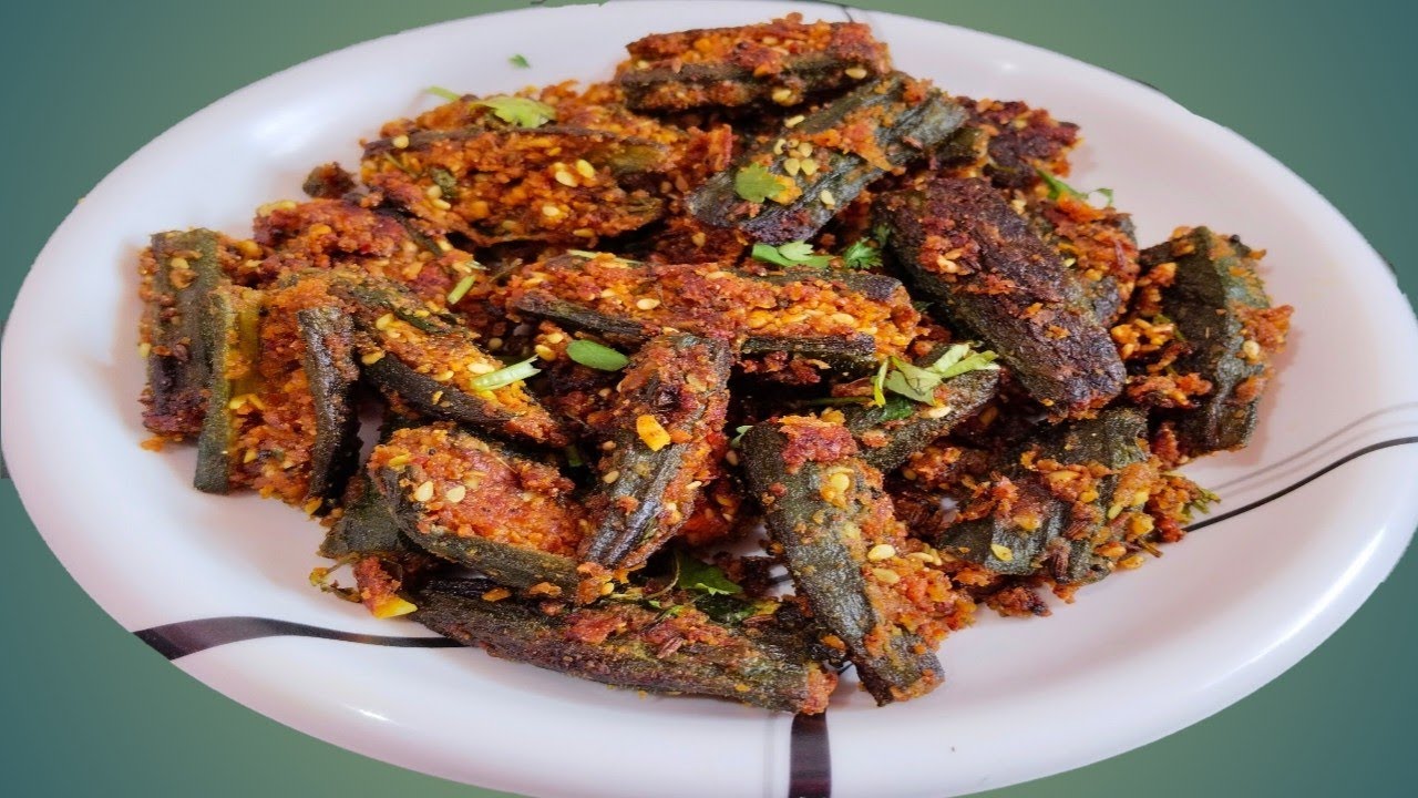 चमचमीत भरलेली भेंडी | भरली भेंडी रेसिपी | Bharli Bhendi | Stuffed ...