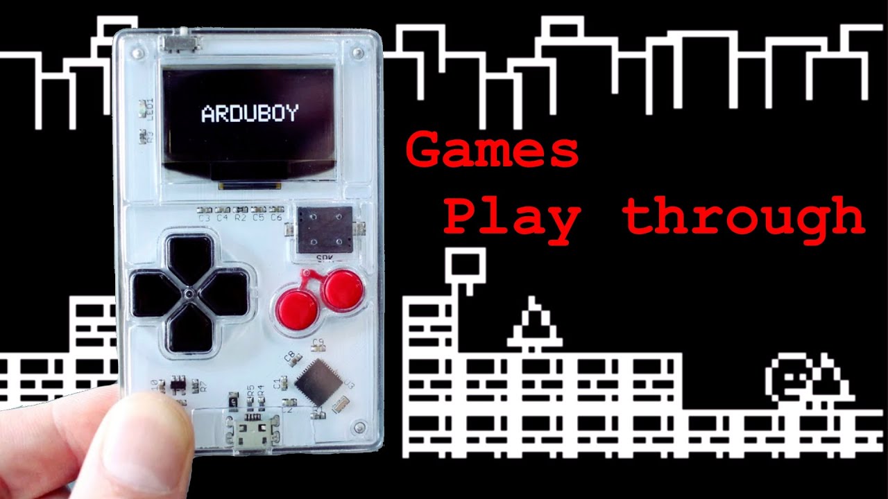 Arduboy - Games play through: Castel boy, Catacommbs, Glove, Hopper ...