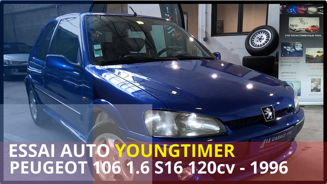 TEST AUTO GTI - PEUGEOT 106 1.6 S16 - 1996 - YouTube