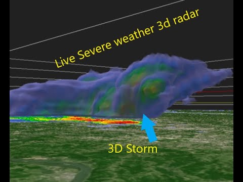 Severe storms today 3D weather radar live stream! Slight Risk for ...