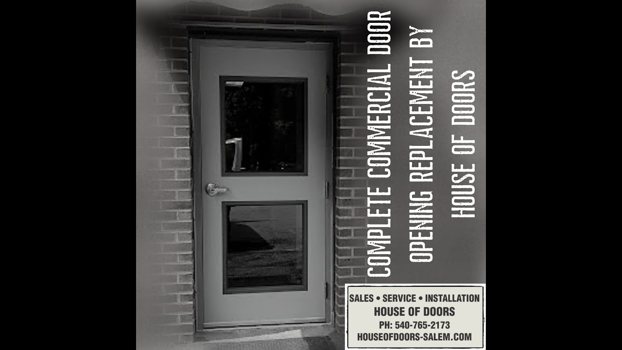 Complete door opening replacement at UVA by House of Doors - YouTube