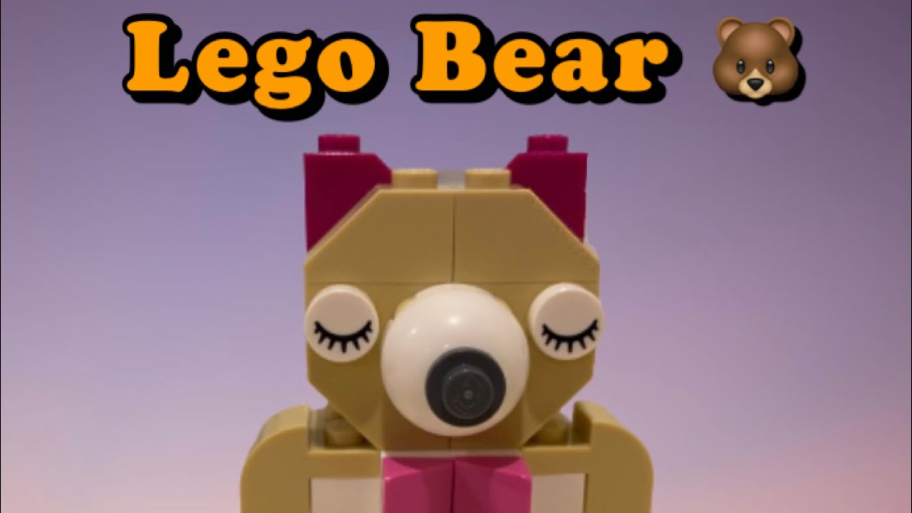 Building with LEGO - How To Build A Cute LEGO Bear using instructions ...
