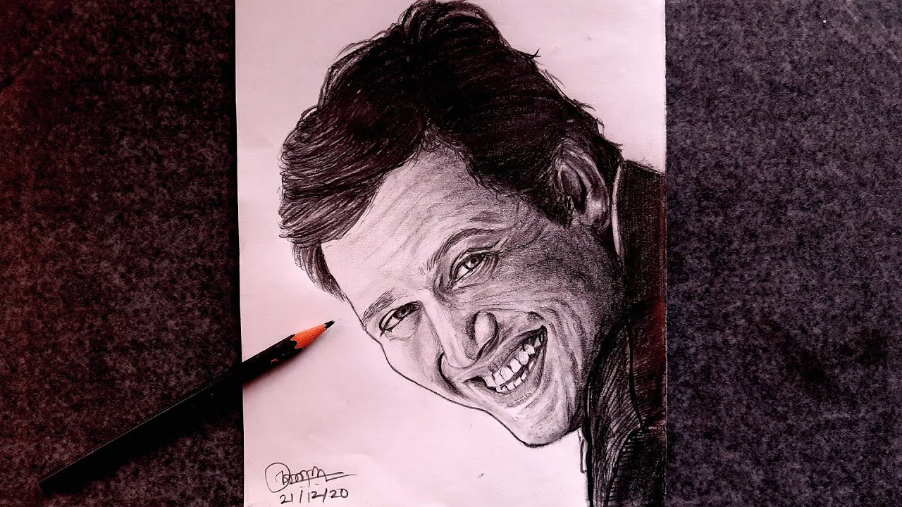 Drawing Of Govinda (Famous Indian Film Actor) On His Birthday - YouTube