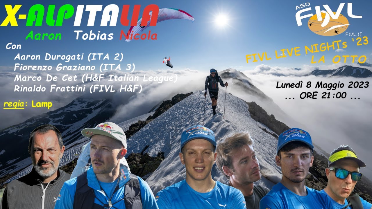 FIVL Live Nights 2023 - LA OTTO - X-Alps 2023 ITA Teams - YouTube