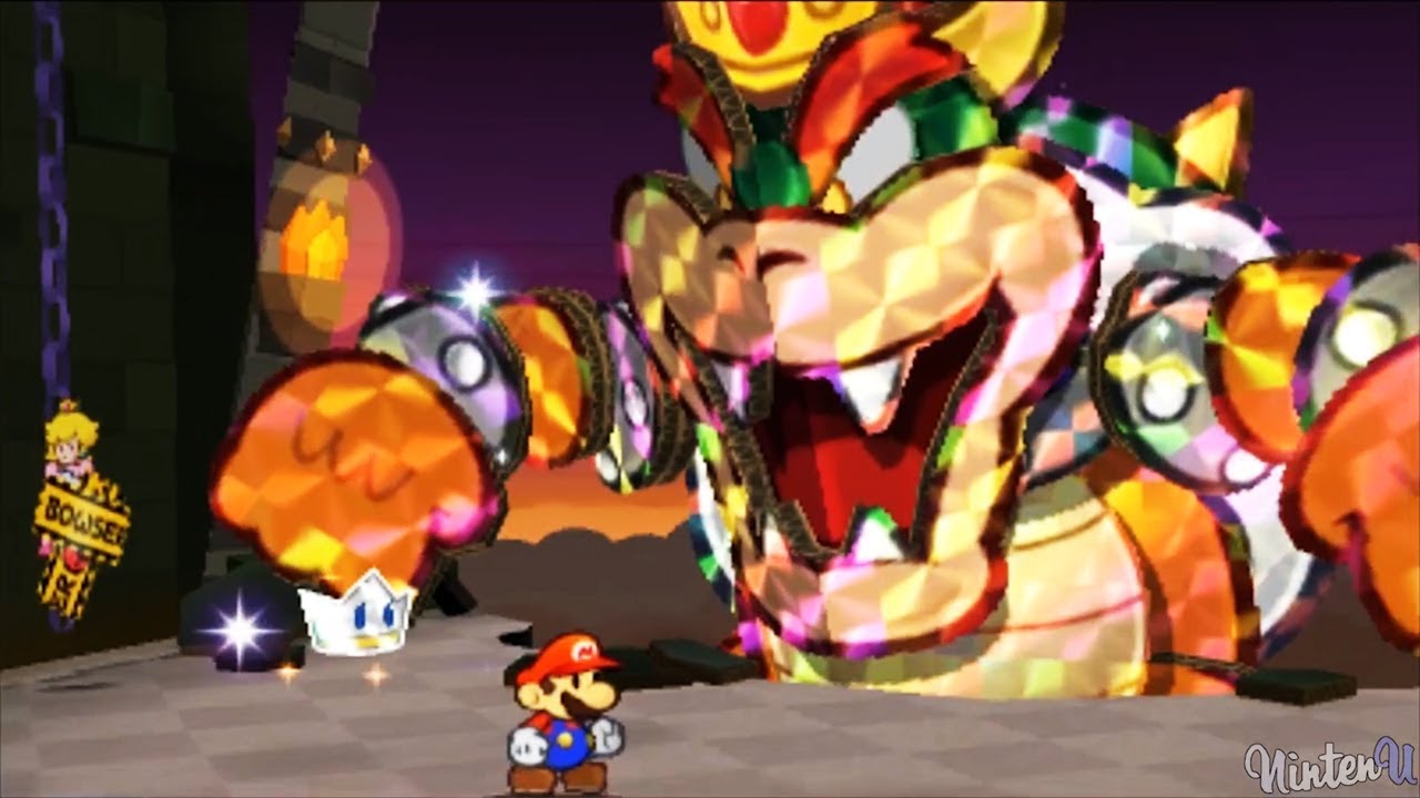 Paper Mario Sticker Star - Walkthrough Part 34 - World 6-3 Bowser's Sky ...