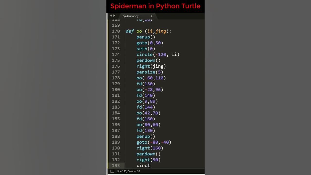 How can you draw Spiderman with Python? Really 😯 #shorts - YouTube