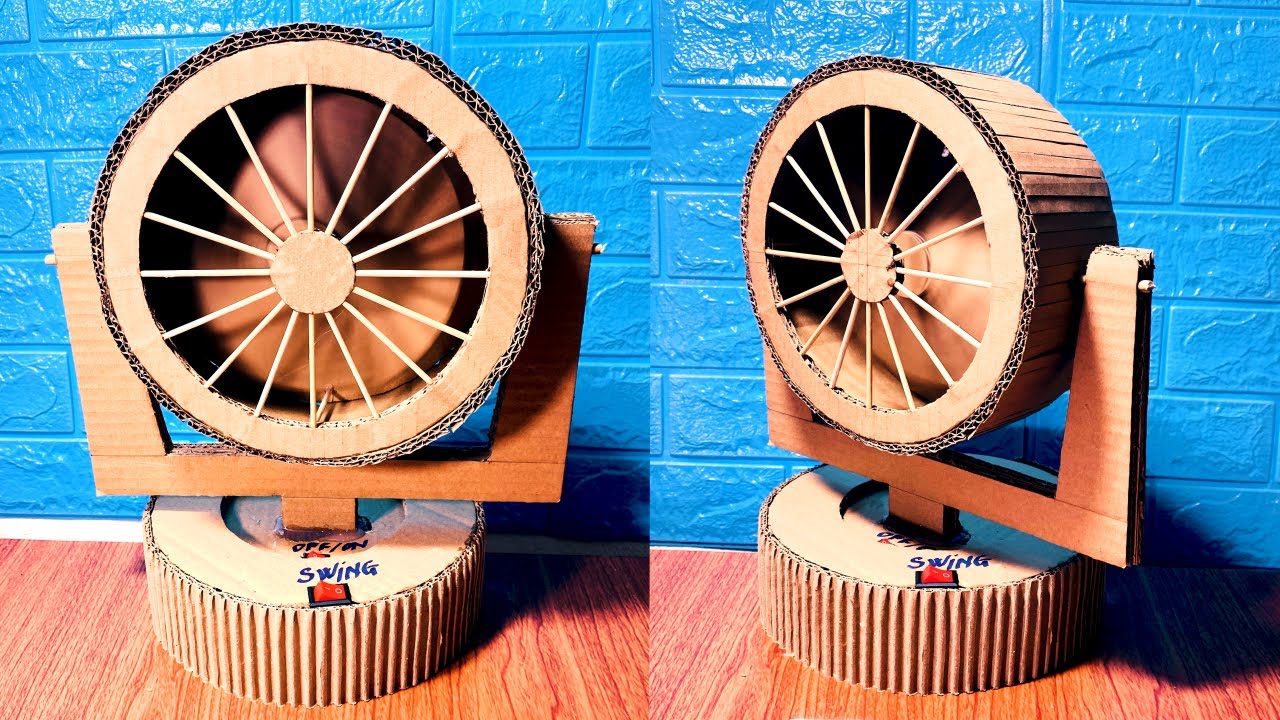 DIY Amazing Cardboard Fan - Cool Off This Summer at Home - YouTube