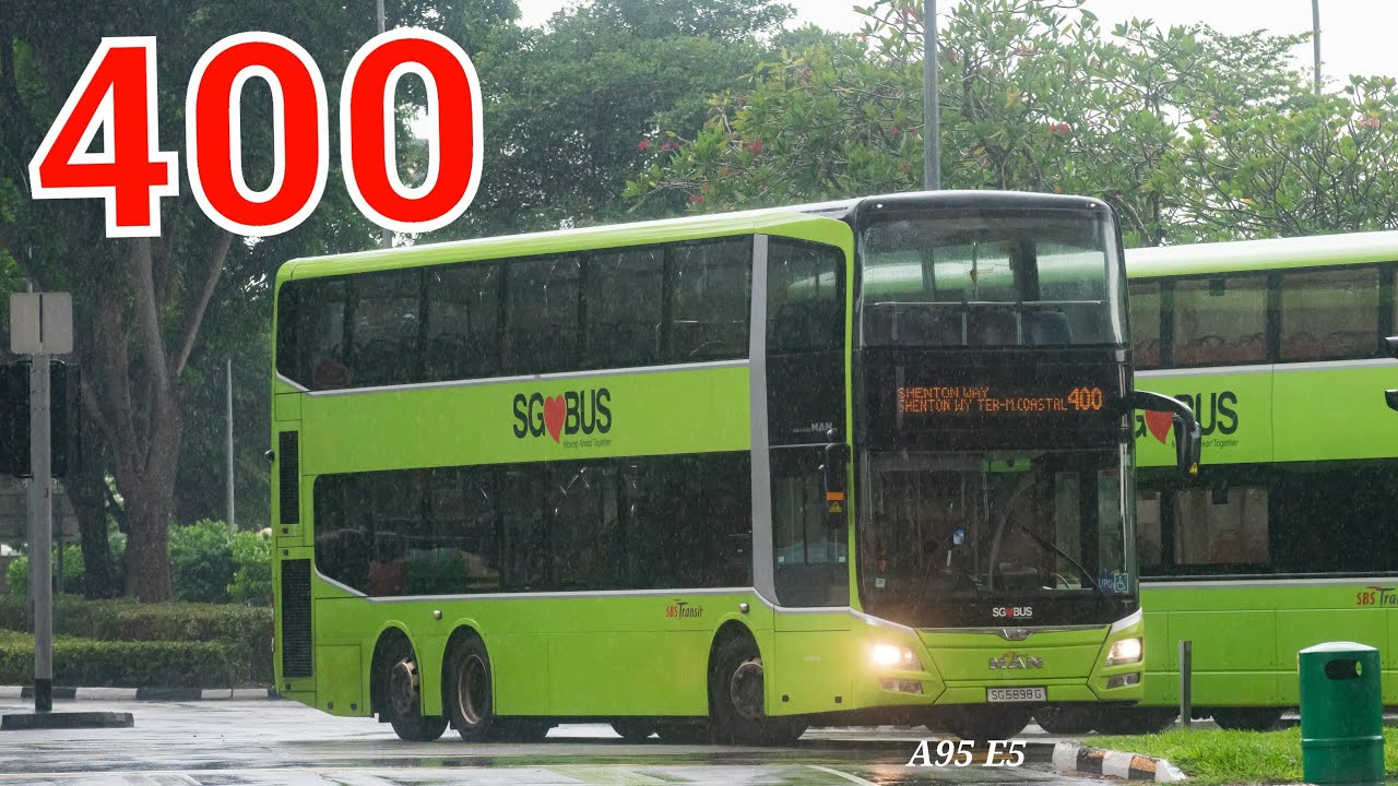 SG5898G - SBS Bus Service 400 [MAN ND323F (Euro V) (Batch 3)] - YouTube