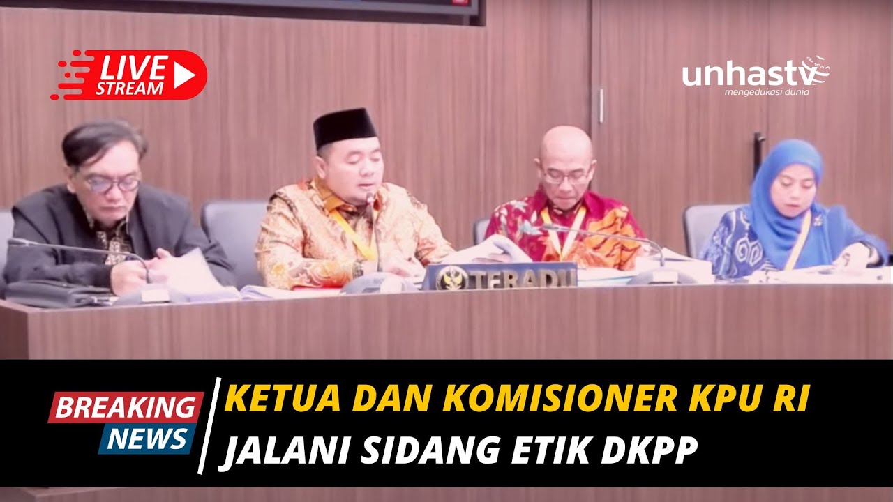 🔴 Breaking News Ketua Dan Komisioner Kpu Ri Jalani Sidang Etik Dkpp