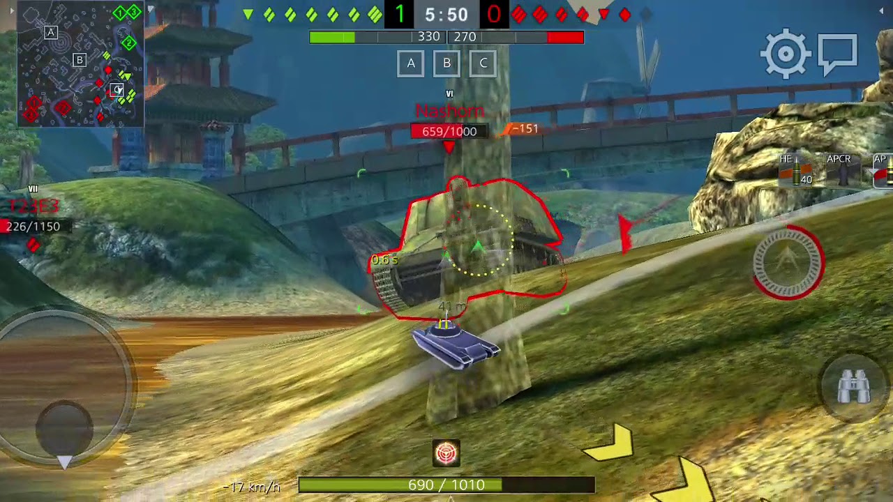 World of Tanks Blitz 블리츠 6티 골탱 Strv 74A2 (Stridsvagn ) 중형전차 - YouTube