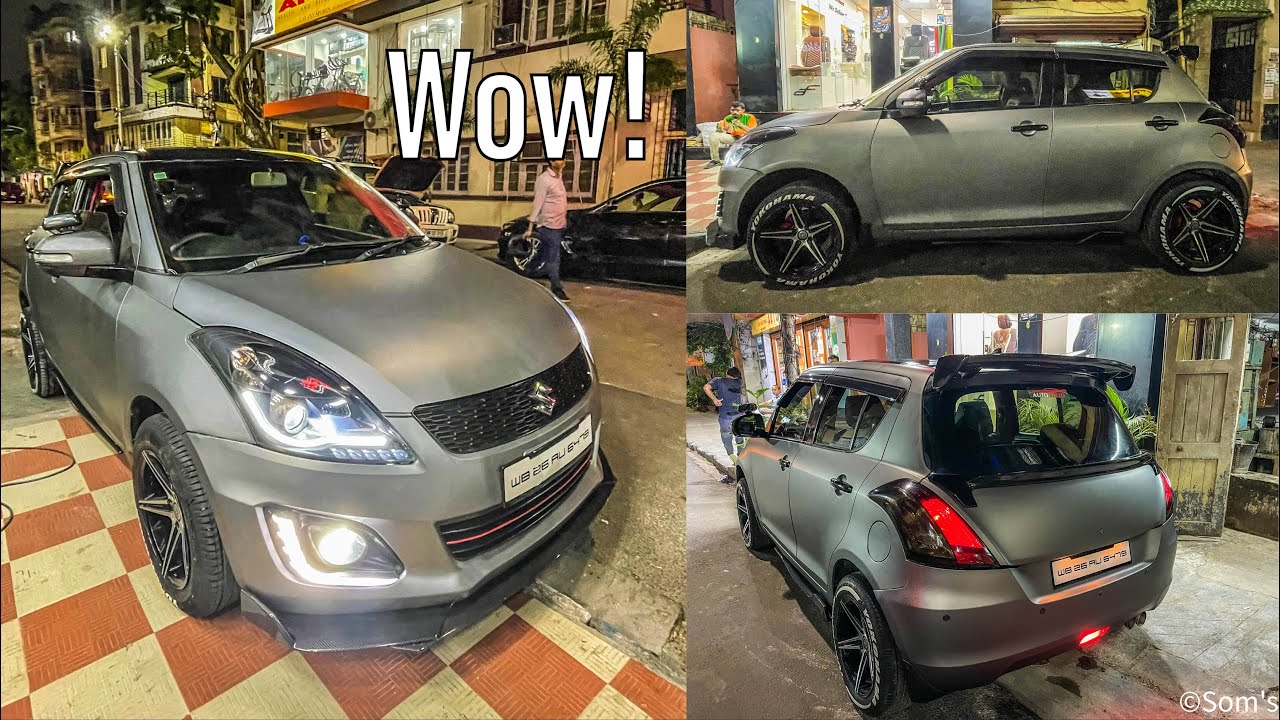 FULLY MODIFIED MARUTI SUZUKI SWIFT 🔥 | LOUD EXHAUST | ALLOY | INTERIOR ...