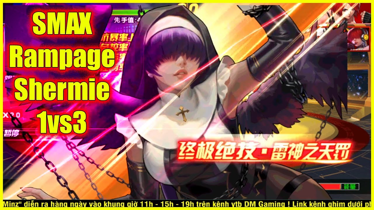 KOF98UMOL - 【オロチシェルミーXV Ver 】 SMAX. Rampage Shermie 1vs3...Đẳng cấp của thiên thần sa ngã ...