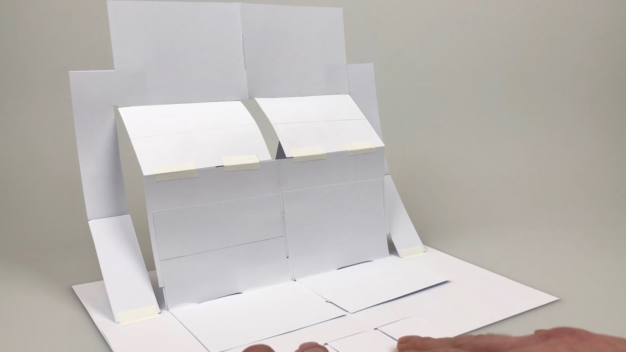 A very tall Pop-up Pull tab Experiment - YouTube