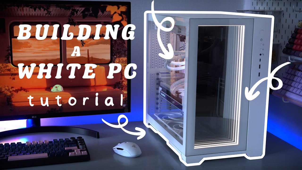 Building my Gaming and 4K Editing White PC | white aesthetic, RTX ...
