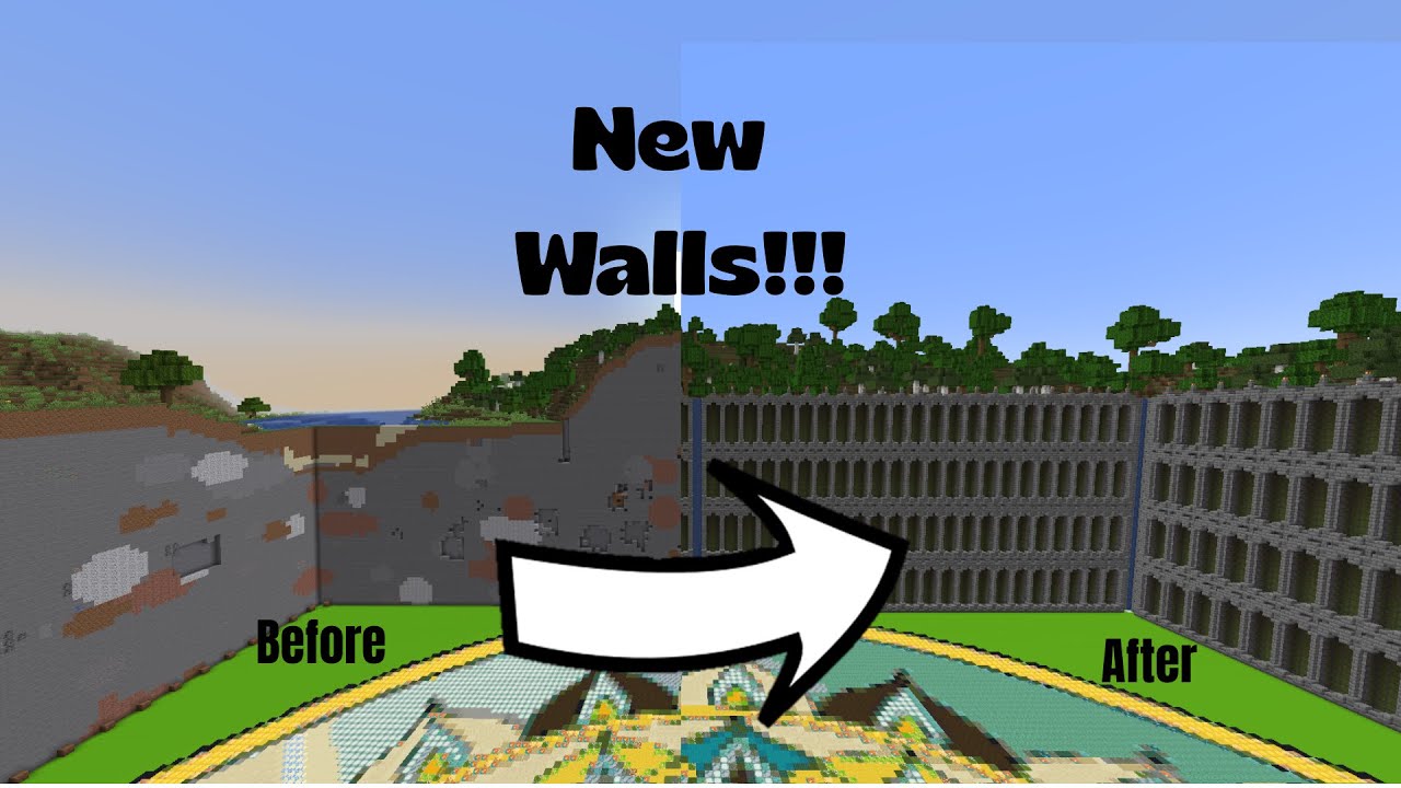 Decorating the Spawn Walls – Minecraft Survival Timelapse Build - YouTube