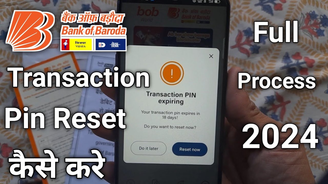 Bob world transaction pin Reset kaise kare 2024 | How to reset Bob ...