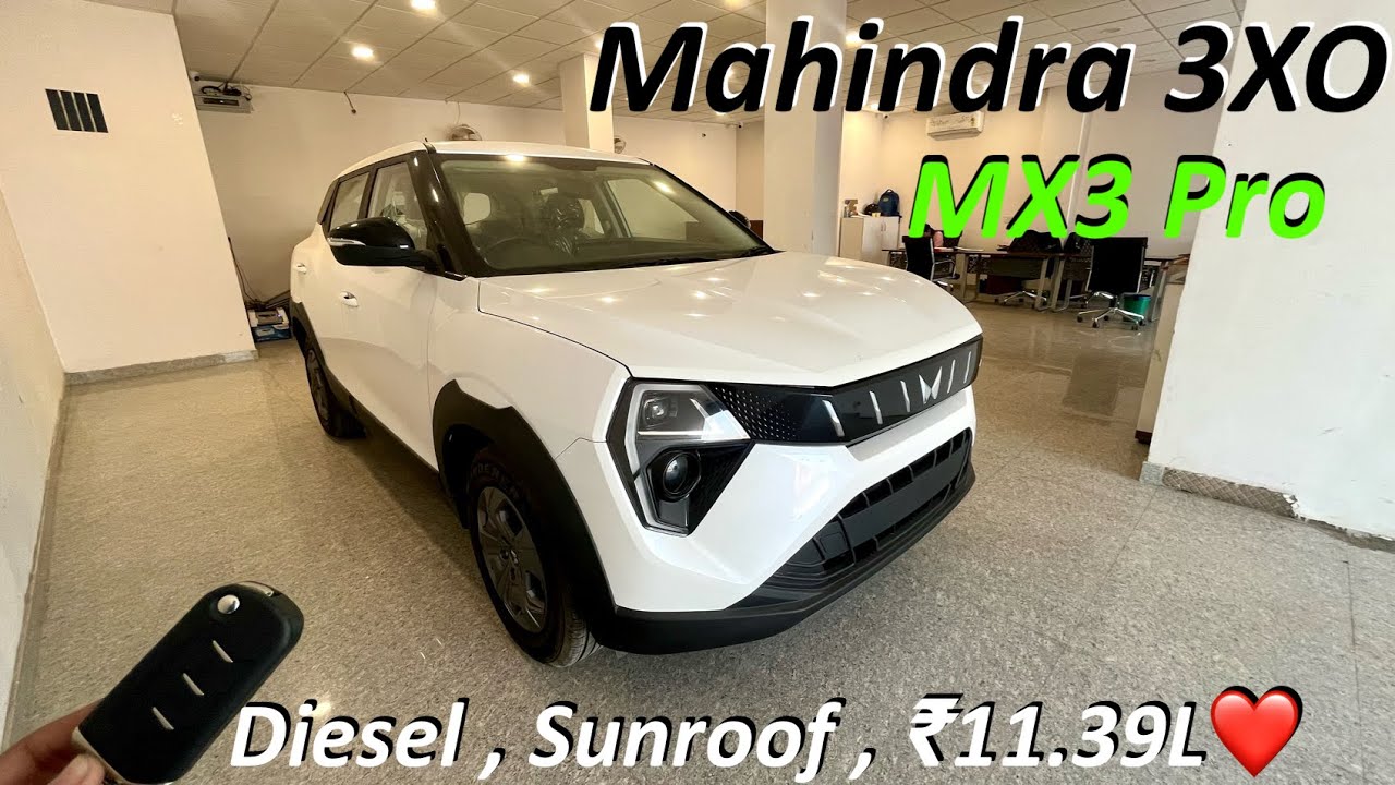 Mahindra Xuv 3XO MX3 pro. 11 lakh मैं सब कुछ मिलेगा. 3XO MX3 pro diesel ...