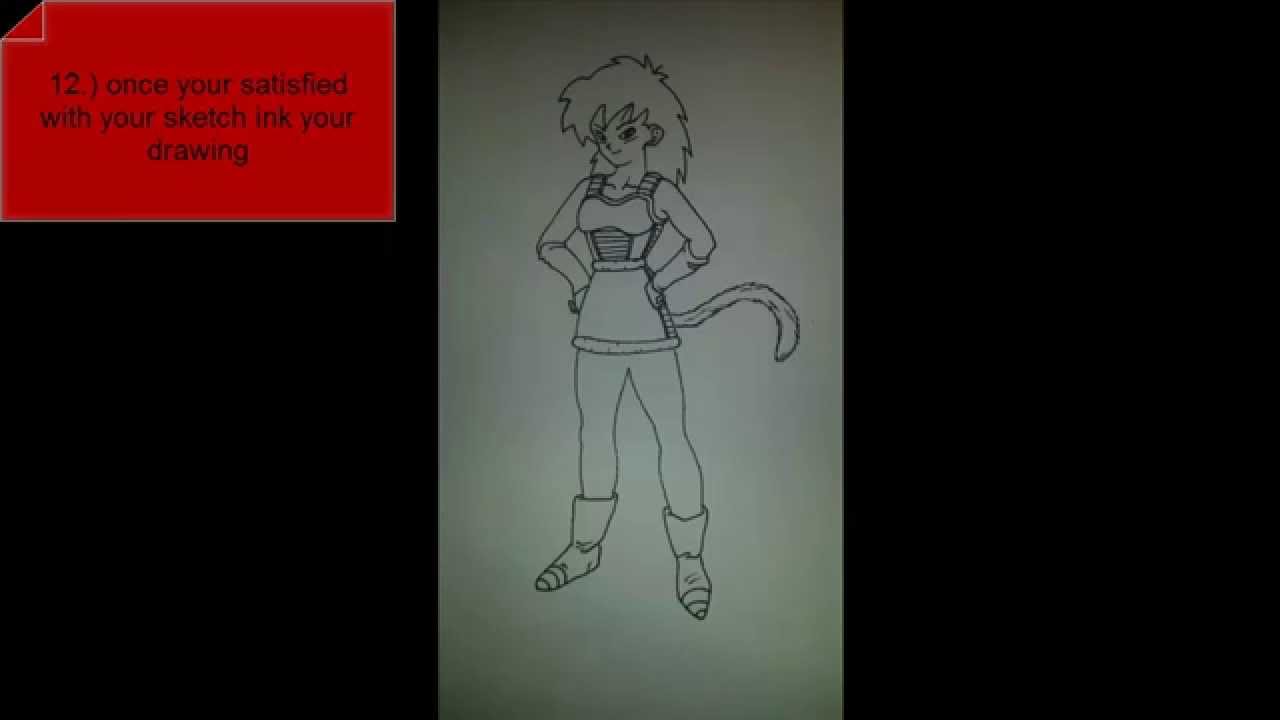 HOW TO DRAW GOKUS MOTHER GINE DRAGONBALL Z STEP BY STEP FULL COLOR ...