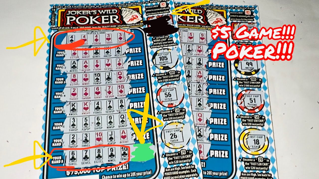 WINNER OR BUST? $5 JOKER’S WILD POKER CALIFORNIA LOTTERY SCRATCHERS ...
