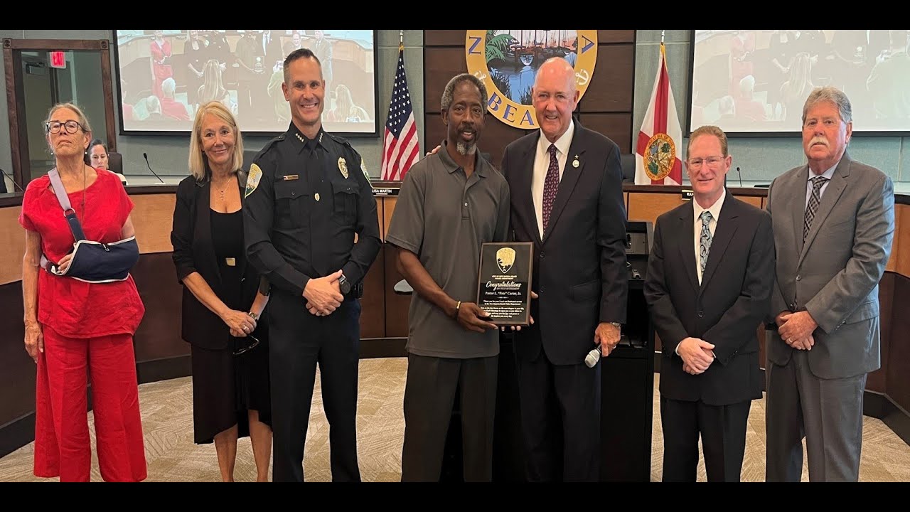 Recognition of Police Chaplin Pete Carter for his years of Service ...