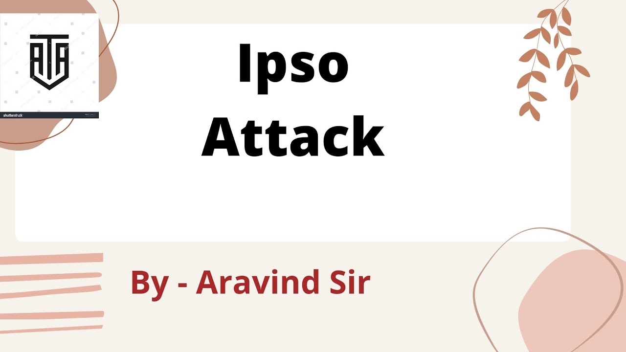 Ipso Attack | Ipso position | CUET | BHU BSc, MSc | - YouTube