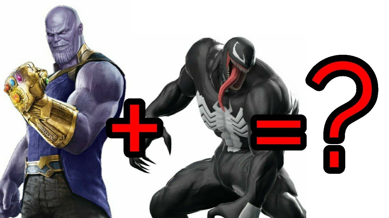 VERY EASY, How to draw fusion THANOS and VENOM cartoon for kids - YouTube