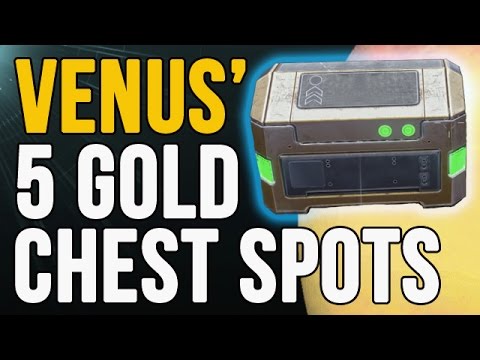 Destiny: All 5 Golden Chest Locations on Venus in the Ishtar Sink - YouTube