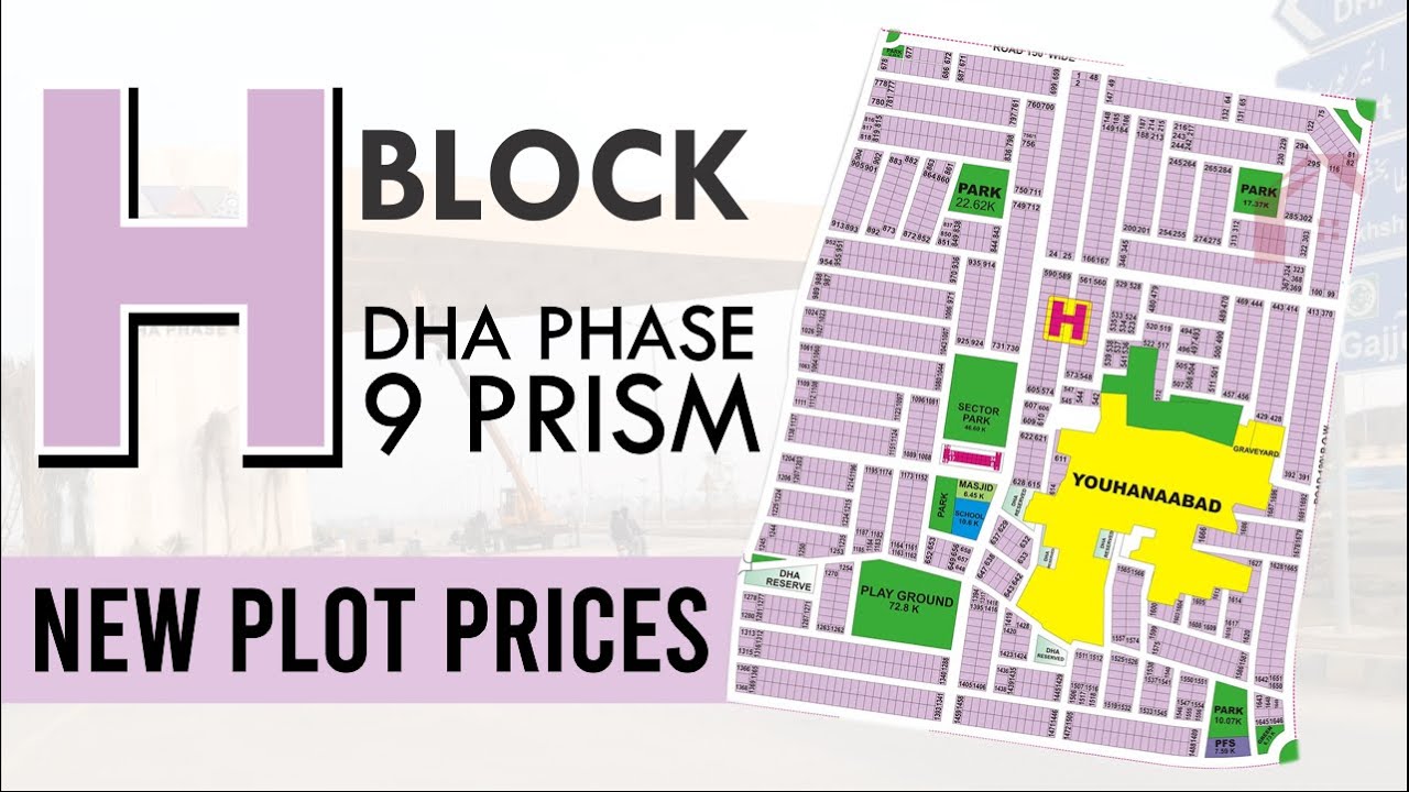 DHA 9 PRISM H BLOCK - New Plot Prices - YouTube